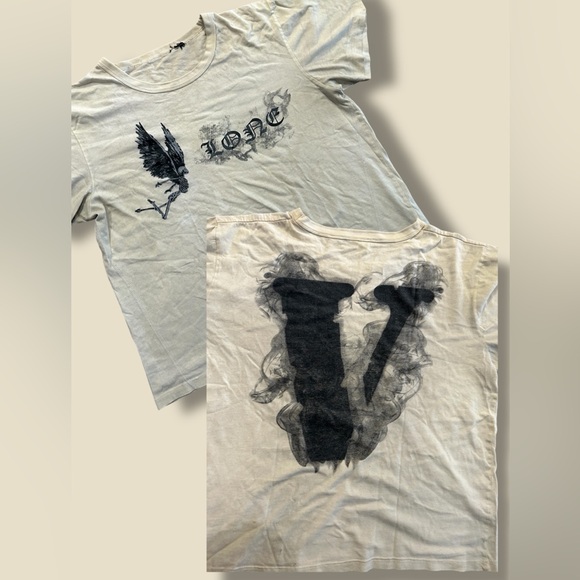 VLONE | Tops | Vlone T Shirt Angel Skeleton Devil Black Big Logo | Poshmark